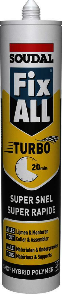SOUDAL Fix All Turbo hybride lijmkit wit (290 ml) - 121923 | Klium