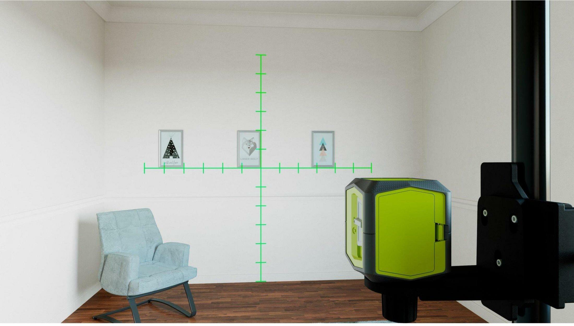 RYOBI RBCLLG2 cross line laser green generation 2 (with grid markings ...