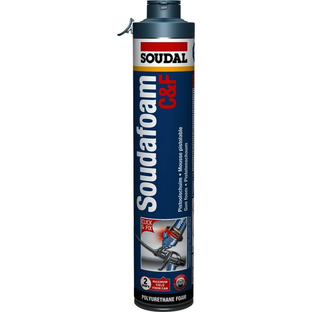 SOUDAL Soudafoam Click&Fix PU-pistoolschuim (750 ml) - 114457 | Klium