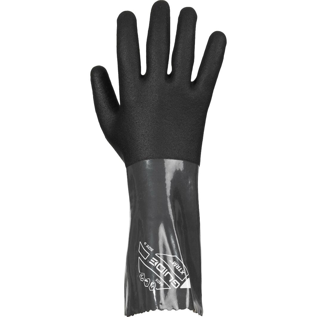 GUIDE 9405 Chemical-resistant glove, NBR and PVC blend, black ...