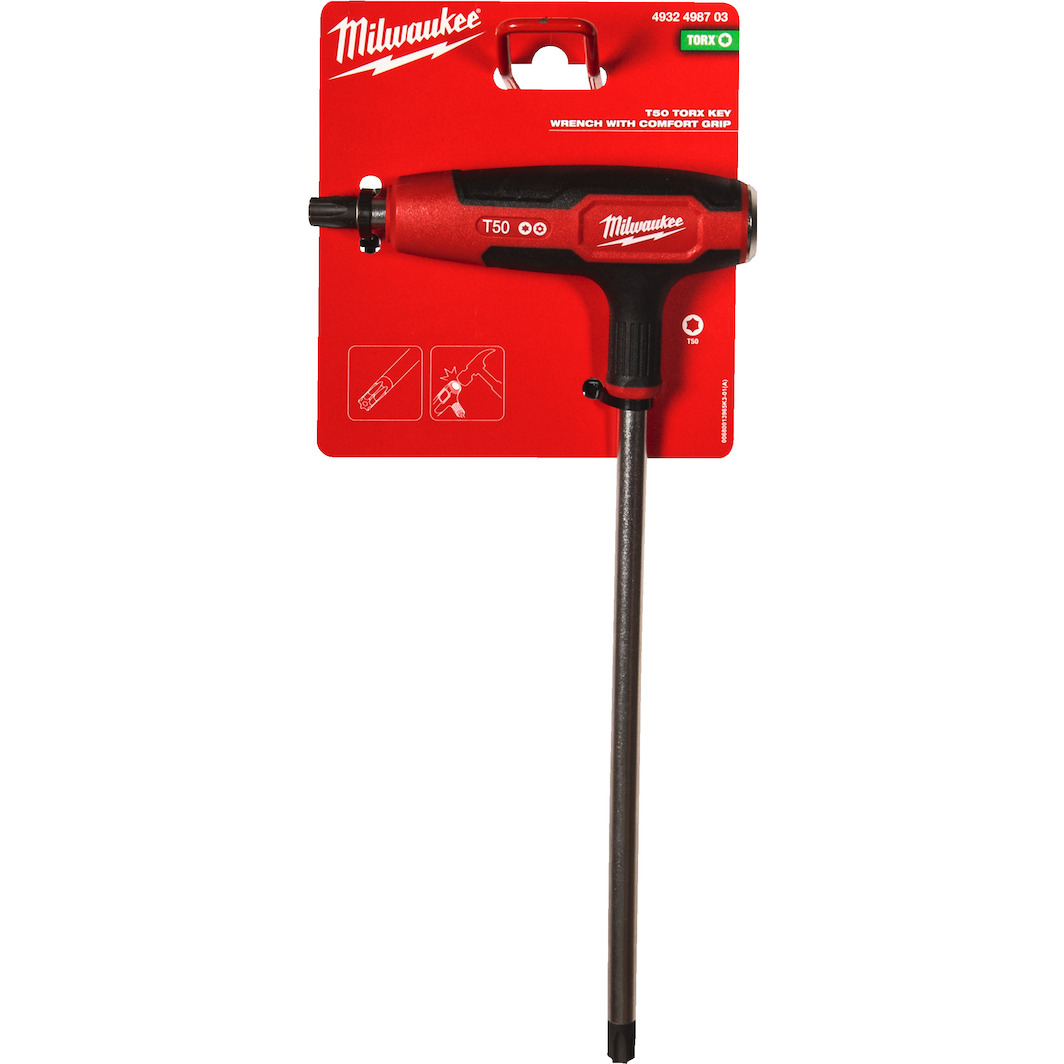 MILWAUKEE 4932498703 T-sleutel Torx T50 met comfort grip | Klium