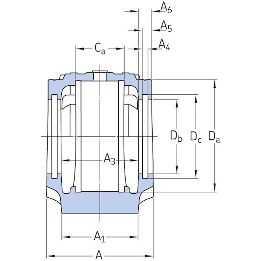 SKF FSNL 516-613 Logement de palier fixe en fonte en deux parties 140 mm | Klium