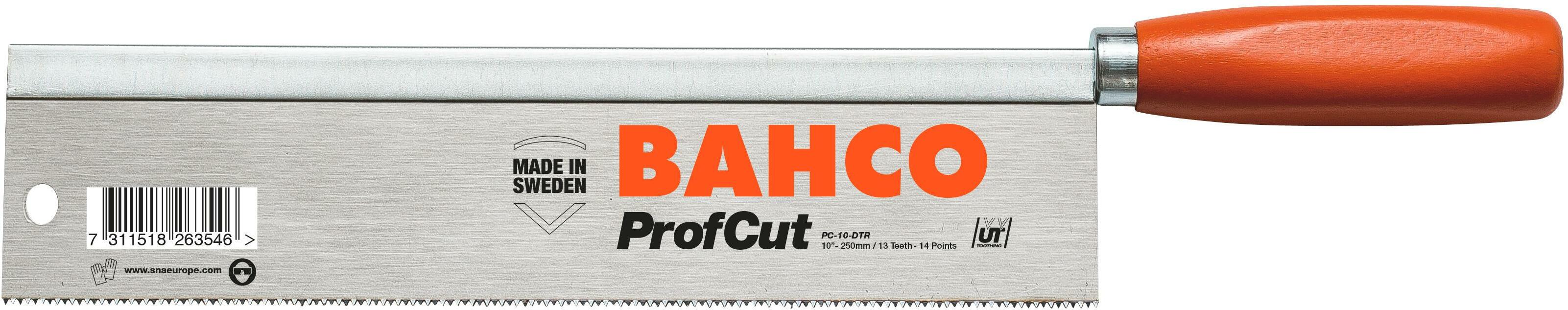 BAHCO PC-10-DTR ProfCut toffelzaag met rechte, houten handgreep 13/14 ...
