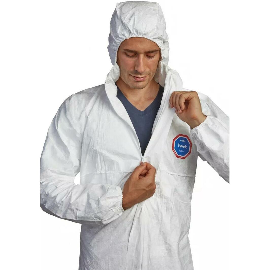 TYVEK 500 ES Combinaison de travail TY198S avec capuche blanc ...