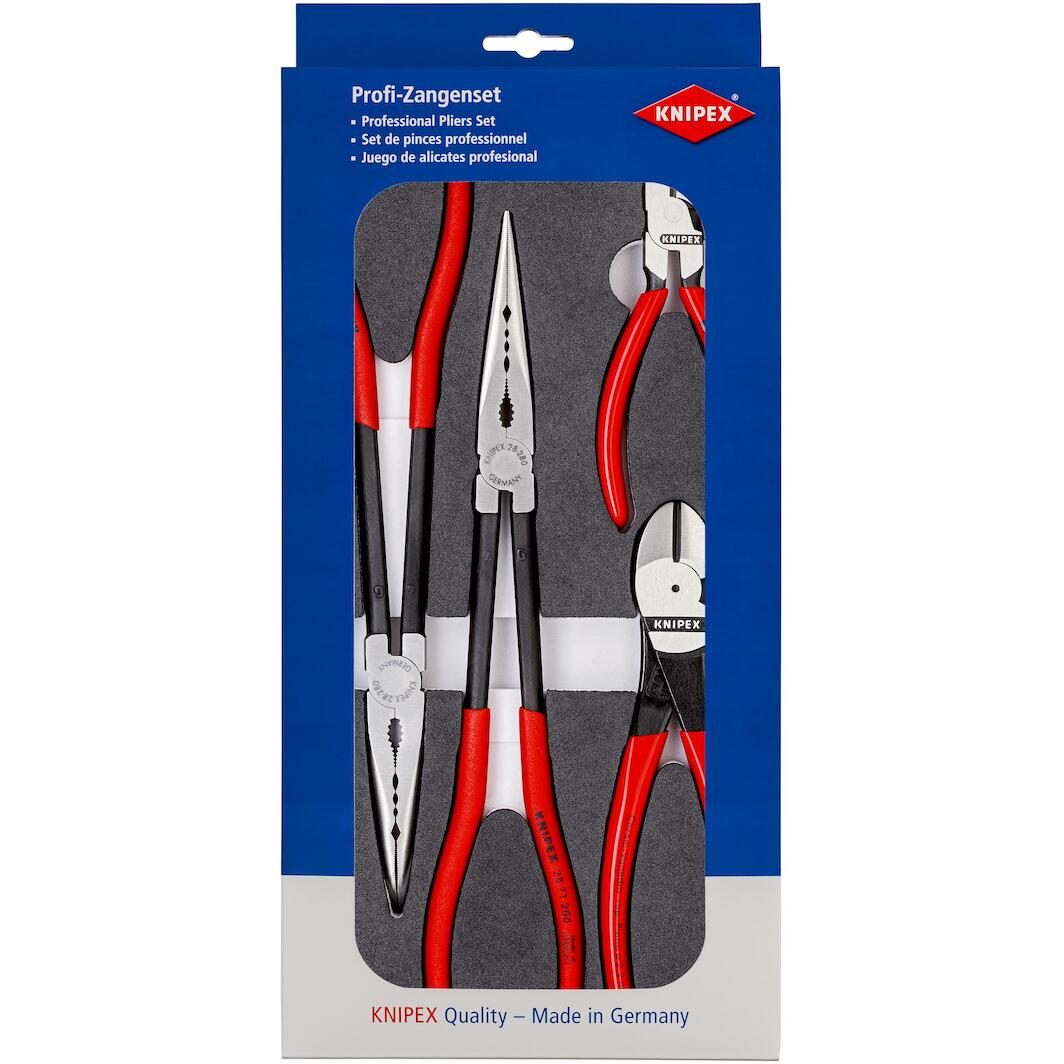 KNIPEX 00 20 01 V16 tangenset met schuimrubberen inlay | Klium