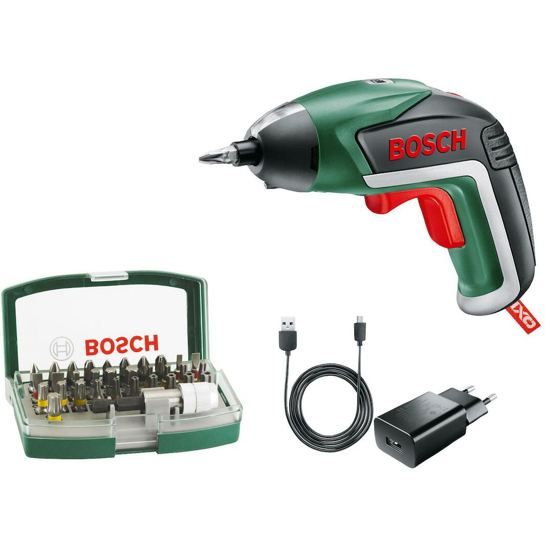 BOSCH IXO V cordless screwdriver with 3.6V 1.5Ah integrated battery ...