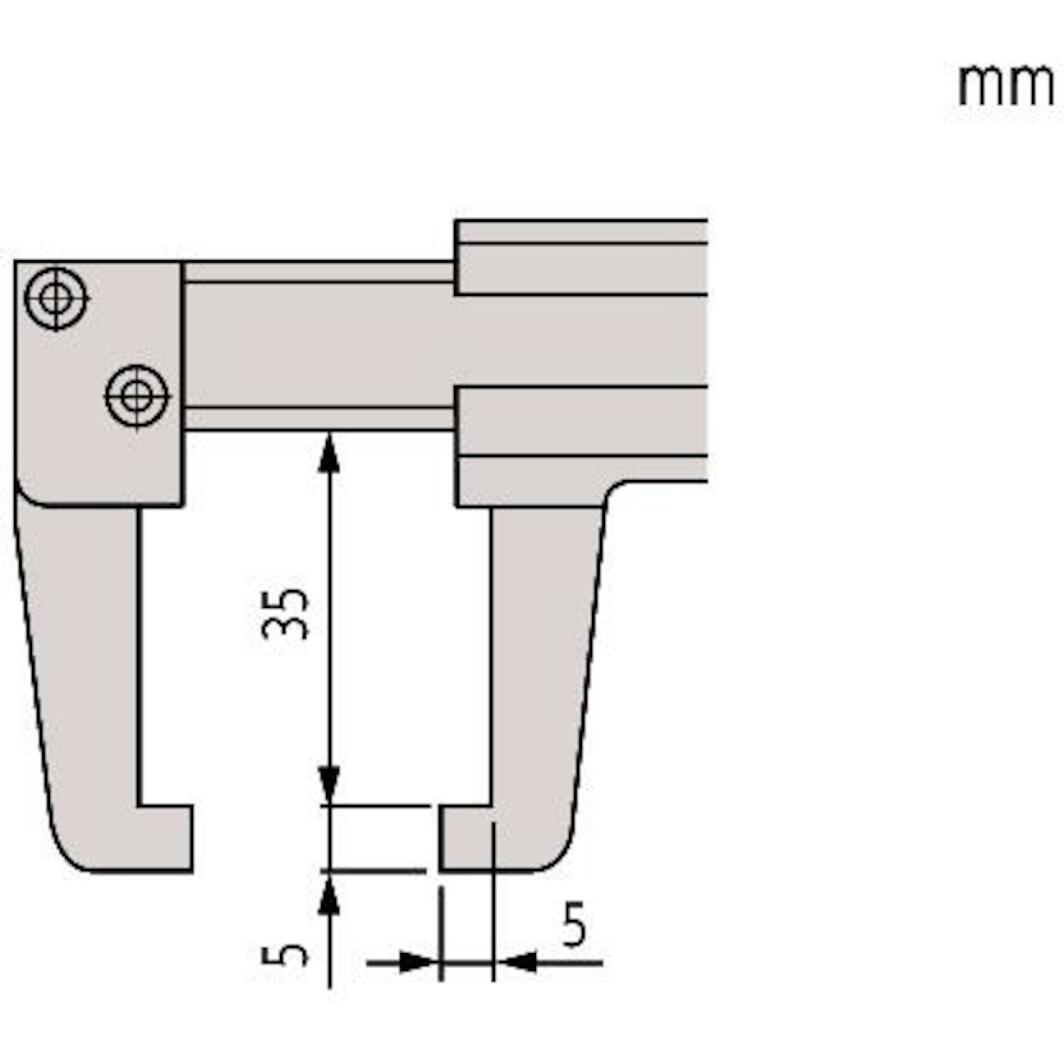 MITUTOYO 536-152 pied à coulisse avec vernier et points de mesure ...