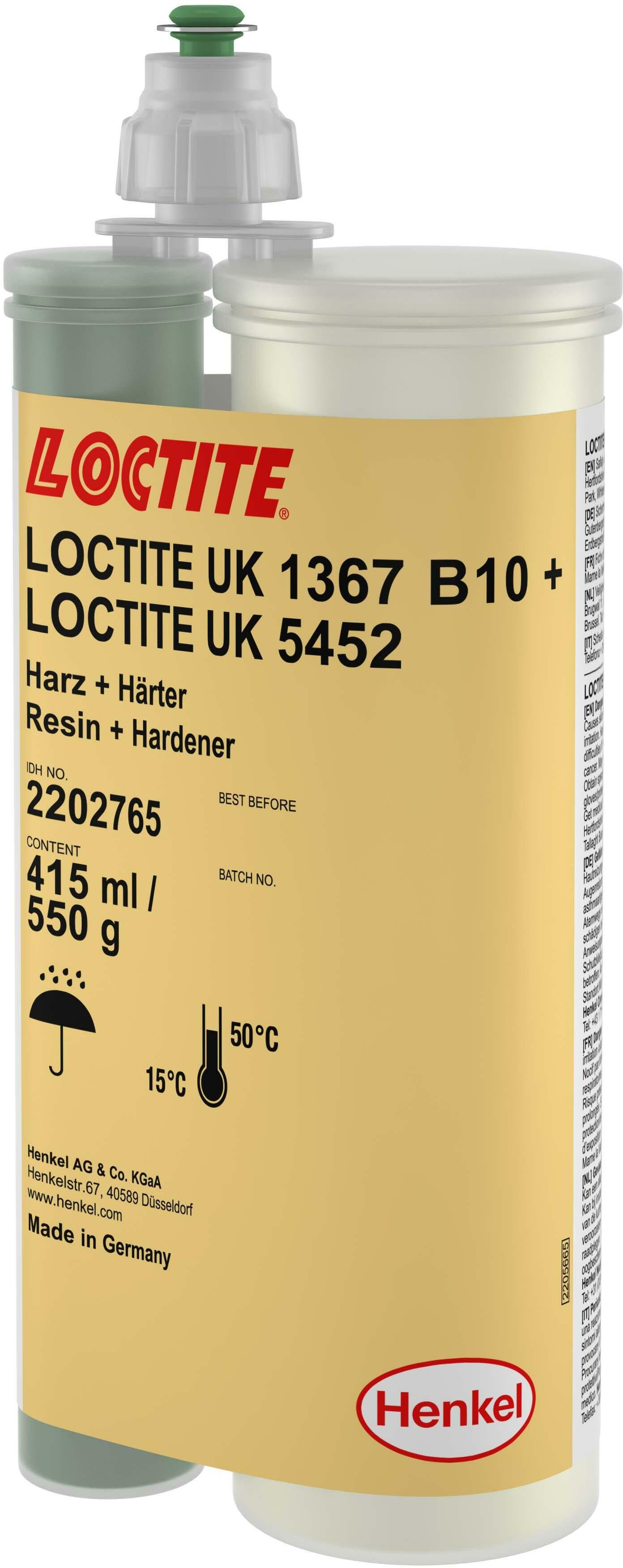 LOCTITE UK 1367 B10/UK 5452 oplosmiddelvrije tweecomponentenlijm op ...