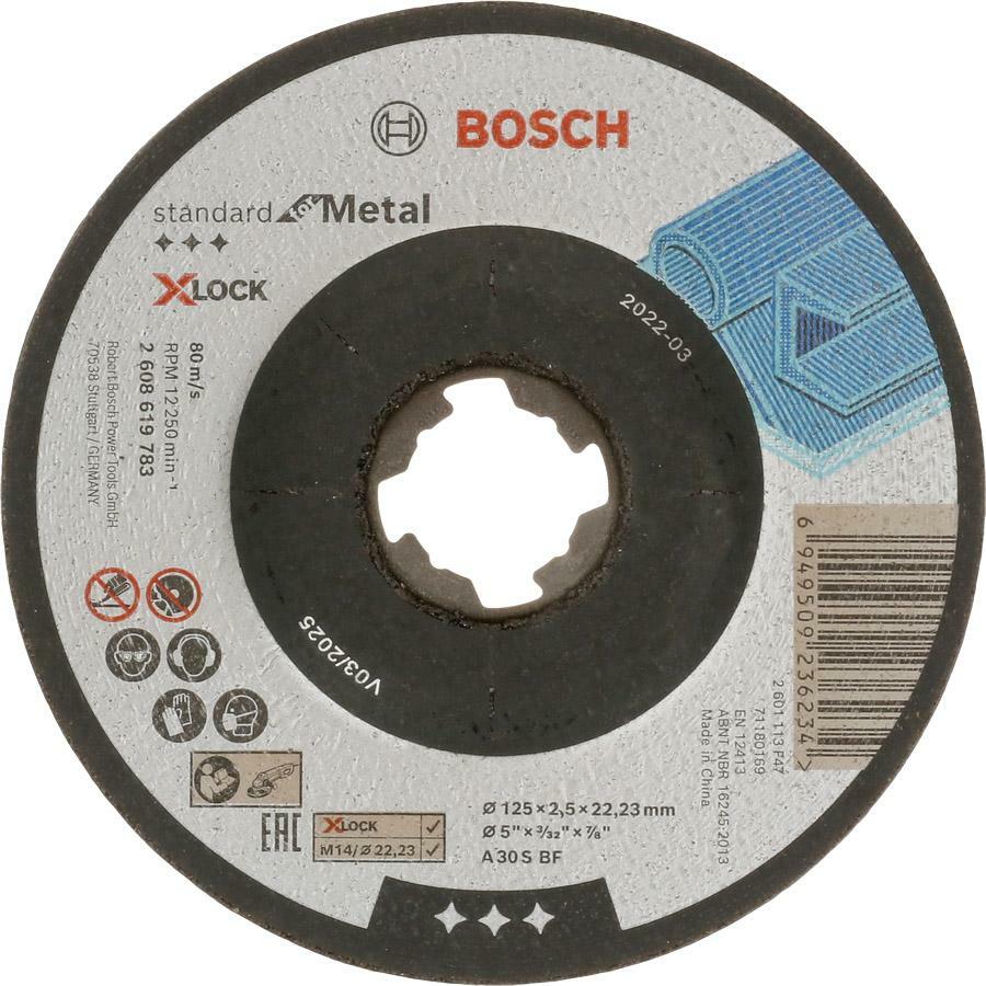 BOSCH 2608619783 Disque à tronçonner X-LOCK courbé Standard pour métal ...