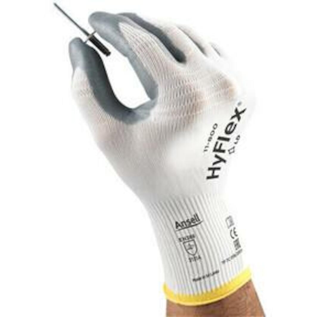 ANSELL 11-800 HYFLEX nitrile grey-white gloves 1 pair - 11800100 Glove ...