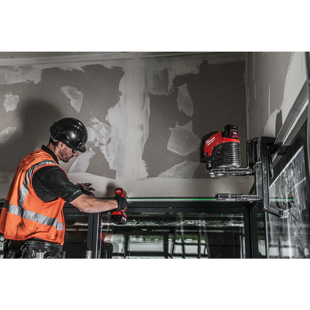 MILWAUKEE M12 CLLP-301C accu-kruislijnlaser/loodlaser groen in ...