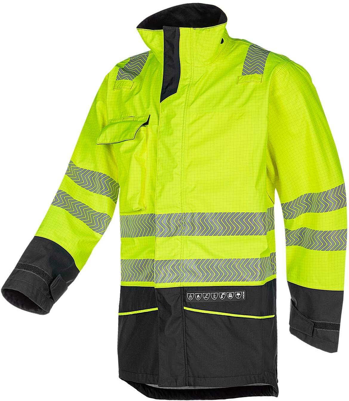 SIOEN 7330 Torvik signalisatie regenparka met ARC bescherming fluo ...