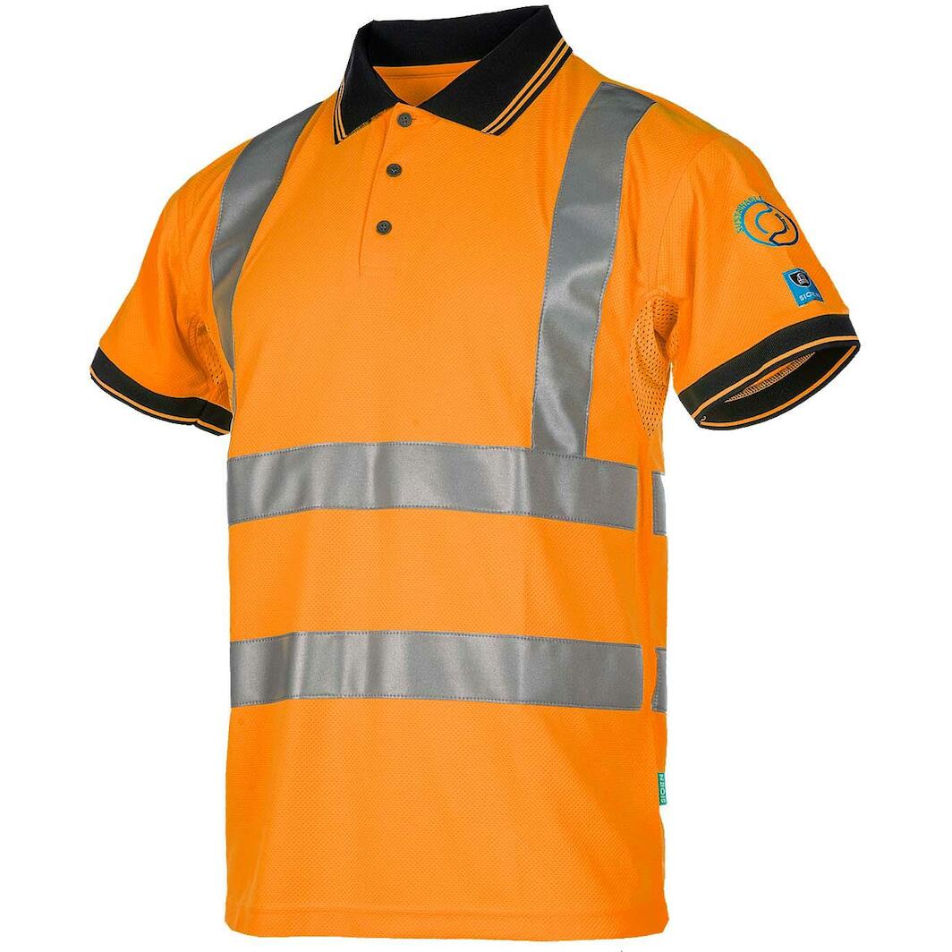 SIOEN BROBY 680A signalisatie polo shirt fluo oranje Kledingmaat S | Klium