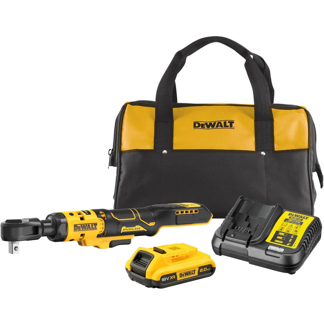 DEWALT DCF512D1-QW 18V XR Brushless 1/2" haakse accu-ratelsleutel in ...
