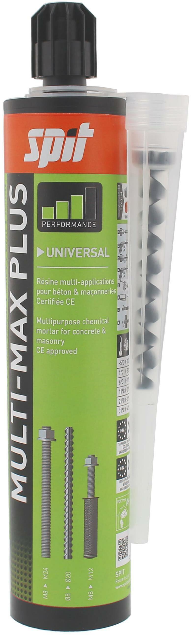 SPIT MULTI-MAX PLUS injectiemortel 300 ml - 060237 | Klium
