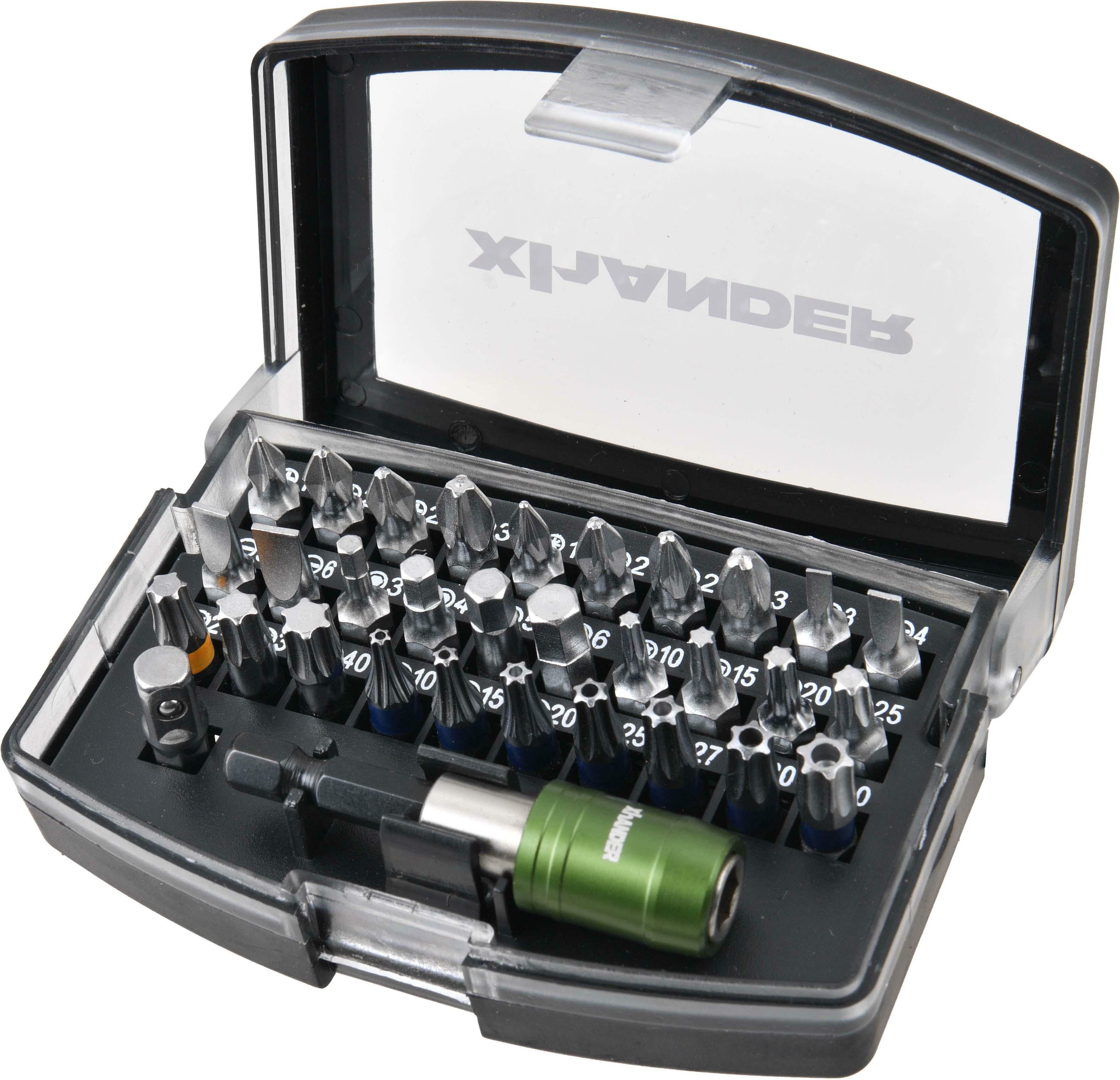XHANDER 69146503 schroefbitset met magneetschuifbithouder 1/4" 32-delig ...