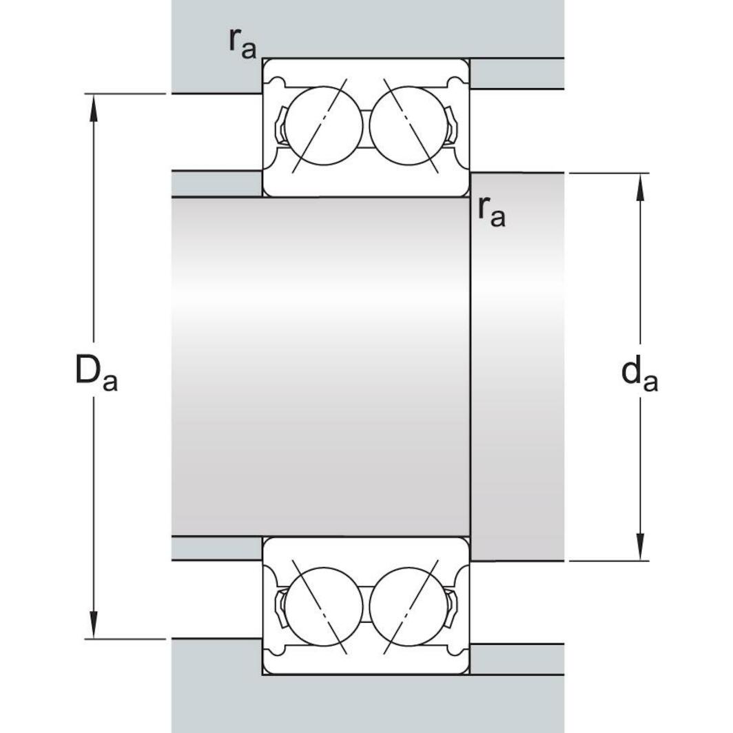 SKF 3308 ATN9 roulement à billes à contact oblique à deux rangées 40 x ...