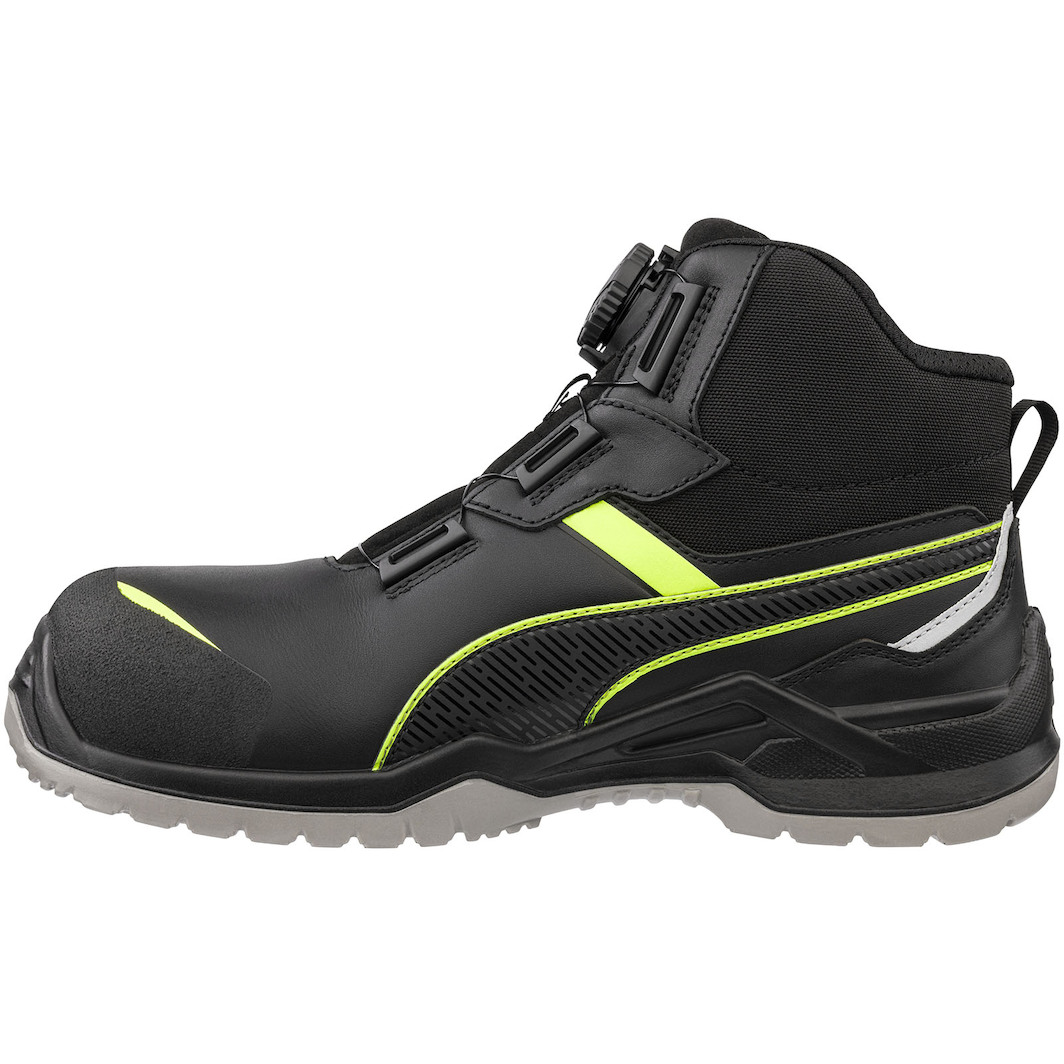 PUMA KRYPTON GREEN DISC ESD S3S safety shoe high (black/lime) - 901 ...