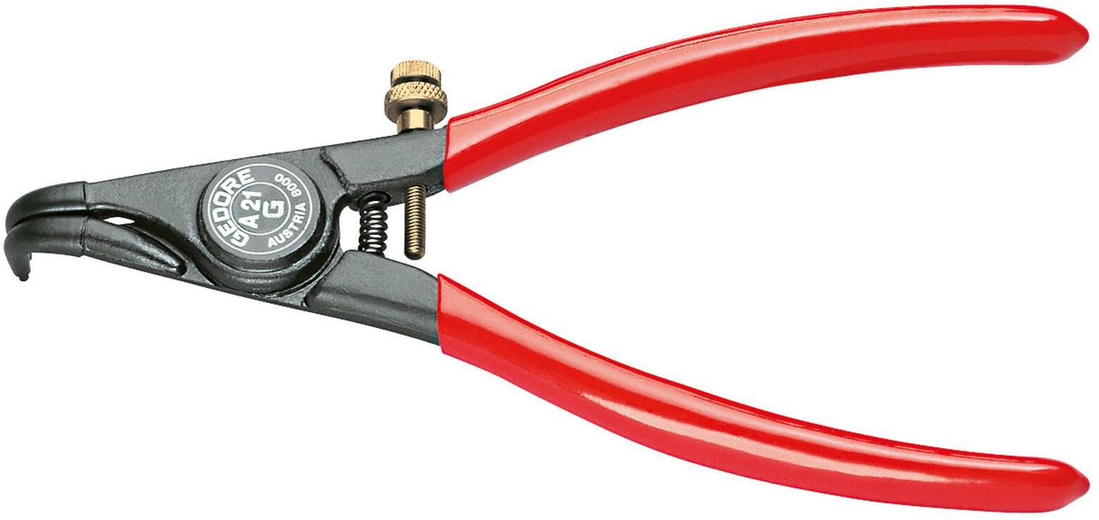 GEDORE 8000 A 21G tang voor buitenspannende borgringen gebogen 10-15 mm ...