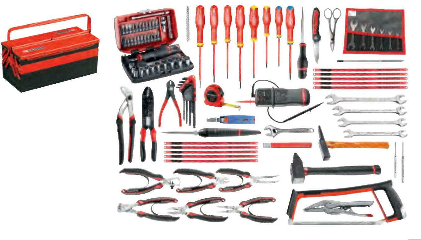 FACOM 2050.E17 set d'outils pour l'électronique dans une valise métallique 101 pièces | Klium