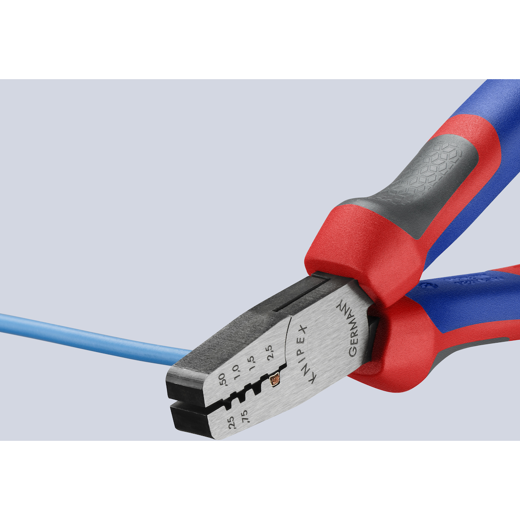 KNIPEX 97 62 145 A une pince à sertir pour embouts avec poignées ...