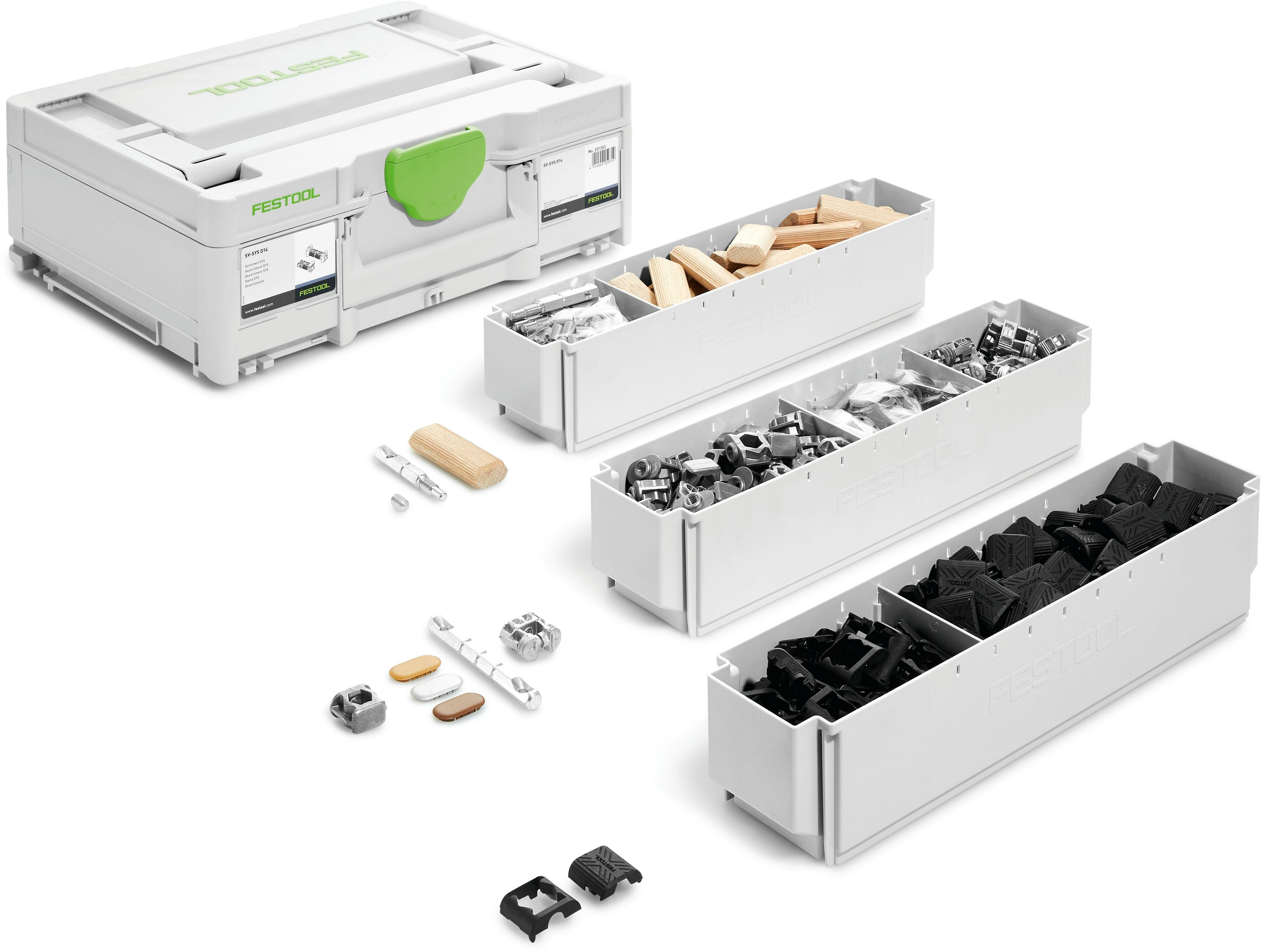 FESTOOL SV-SYS D14 DOMINO verbinderassortiment voor DF 700 - 576795 | Klium