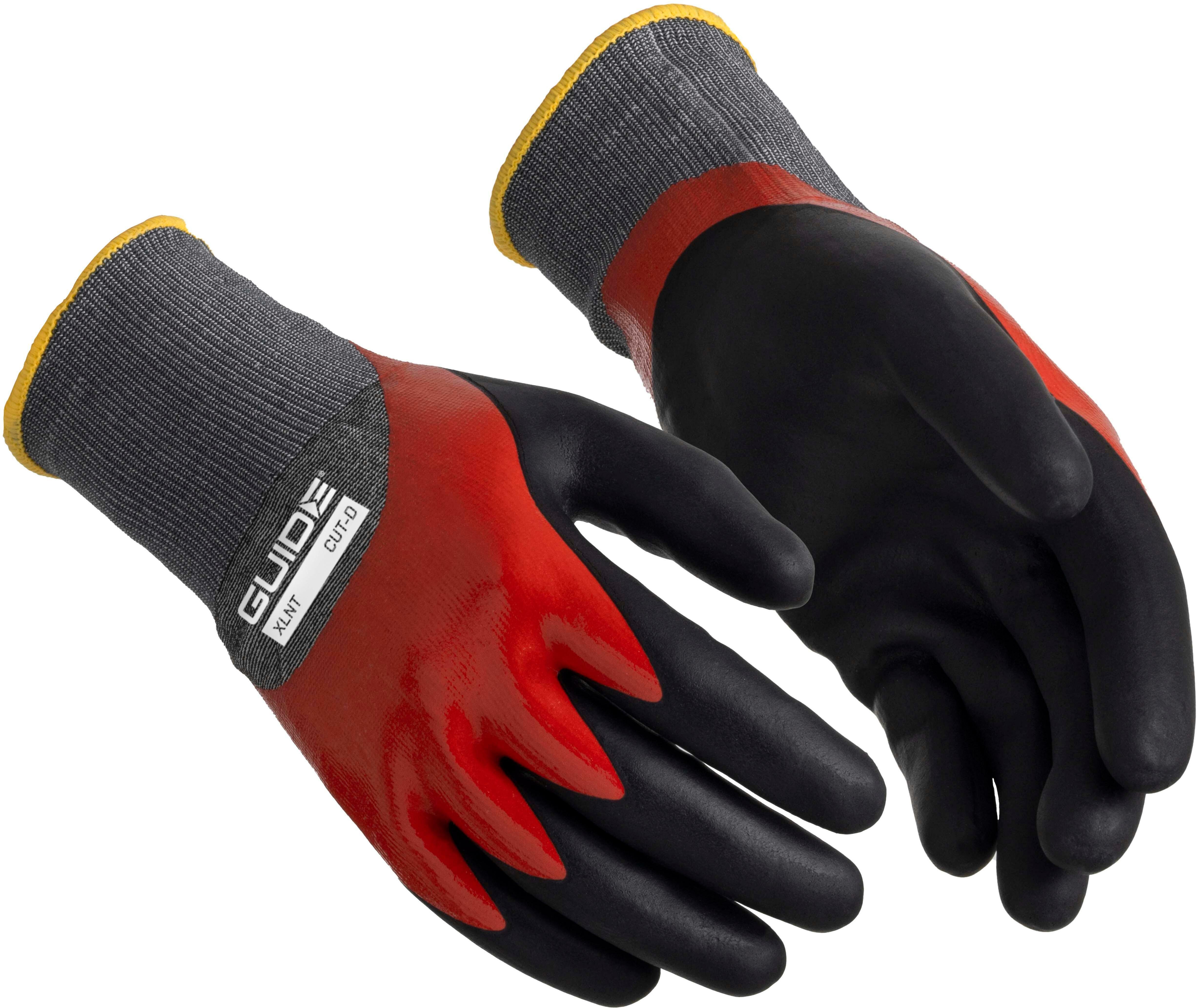 GUIDE 9507 work gloves (grey/red/black) - 223590563 Glove size 7 | Klium