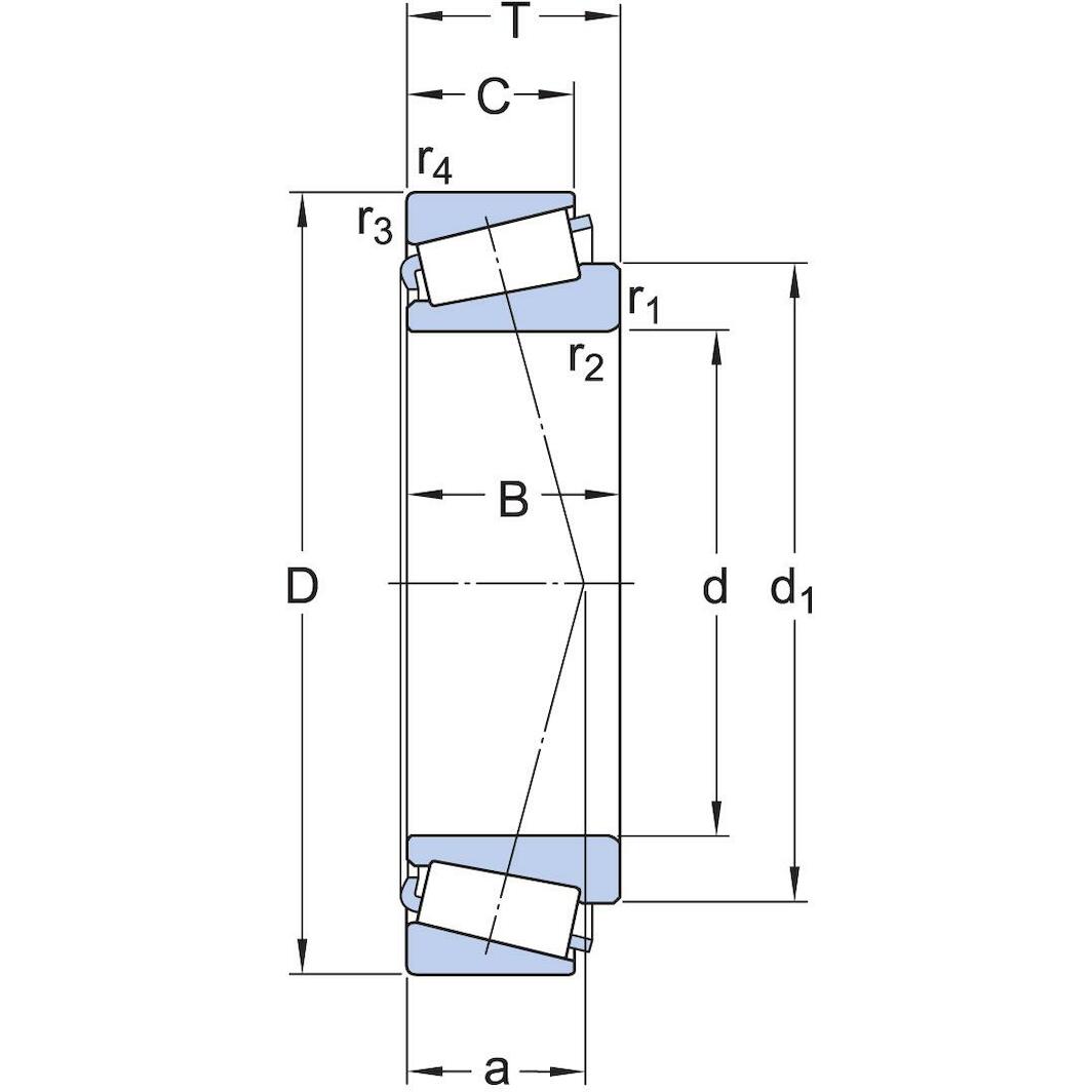 SKF 32013 X/Q eenrijige kegellager 65 x 100 x 23 mm met contacthoek 17 ...
