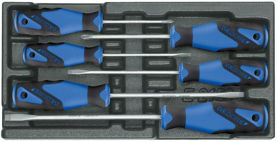 GEDORE 1500 ES-2150 PH schroevendraaierset met 3-component handgreep 6-delig - 1523708 | Klium
