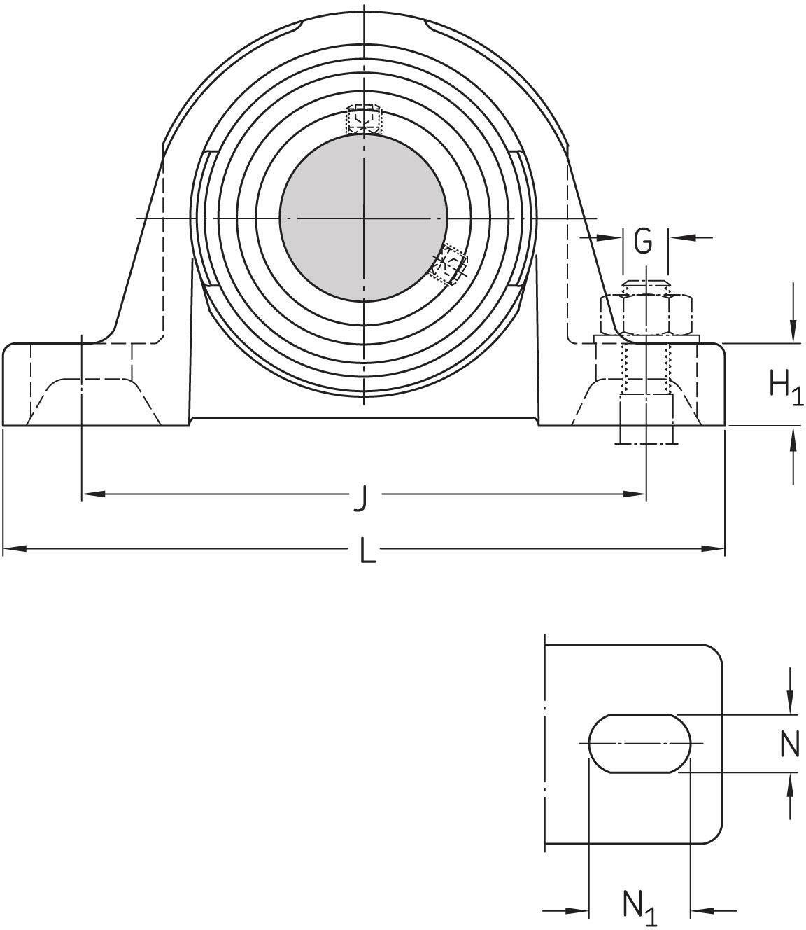 SKF SY 60 TF/VA228 unité de roulement à billes 60 mm