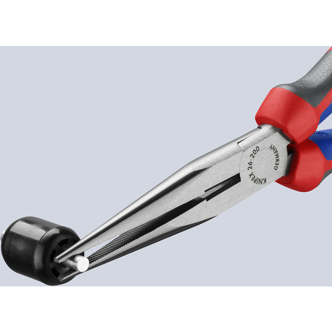 KNIPEX 26 12 200 flat pointed pliers with side cutter (telephone pliers ...