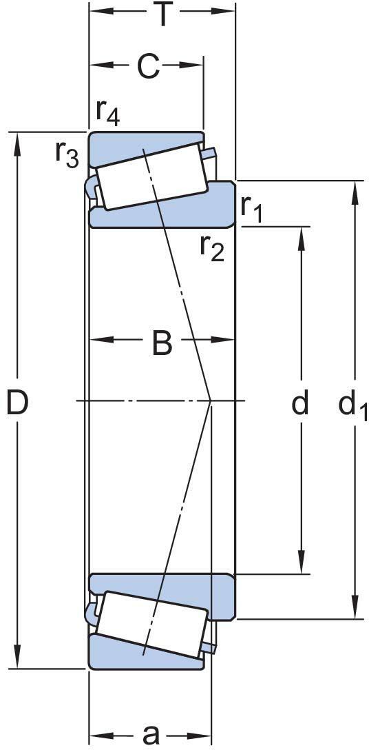 SKF 32960 single-row tapered roller bearing 300 mm | Klium