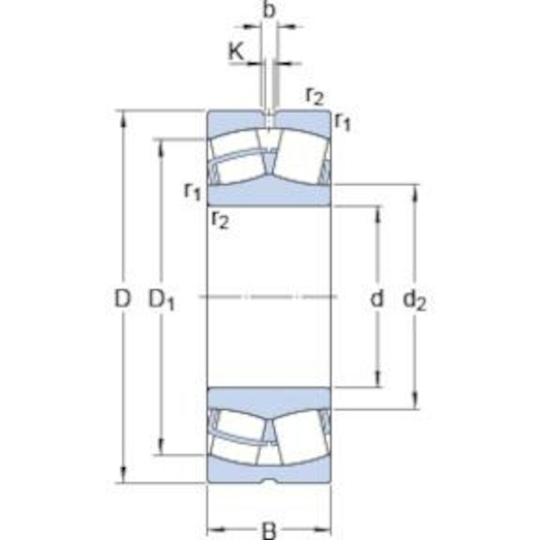 SKF 22308 E/VA405 tweerijige tonlager cilindrisch 40 x 90 x 33 mm | Klium