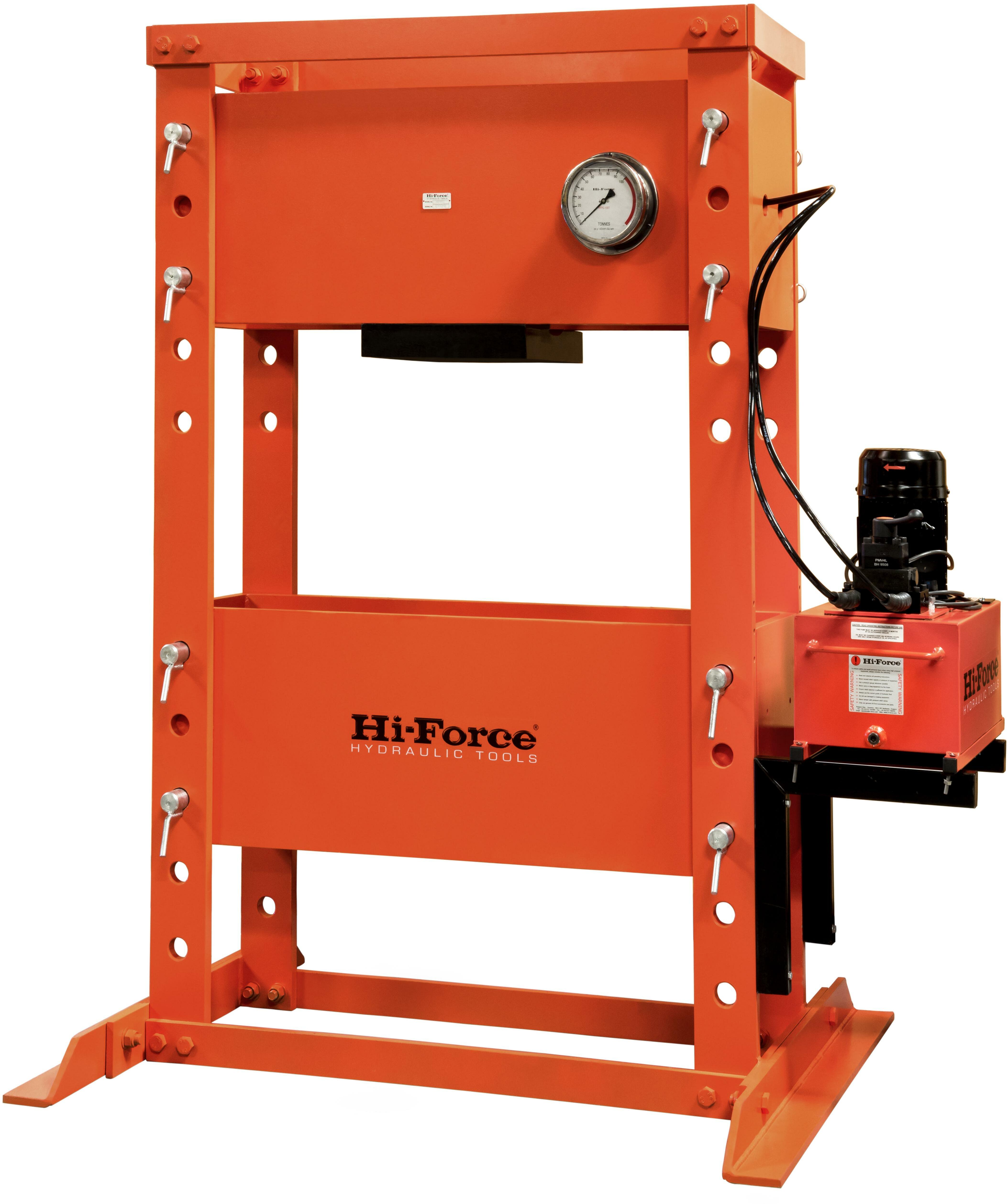 HI-FORCE HPF2544 hydraulic workshop press with 415V pump, single acting ...