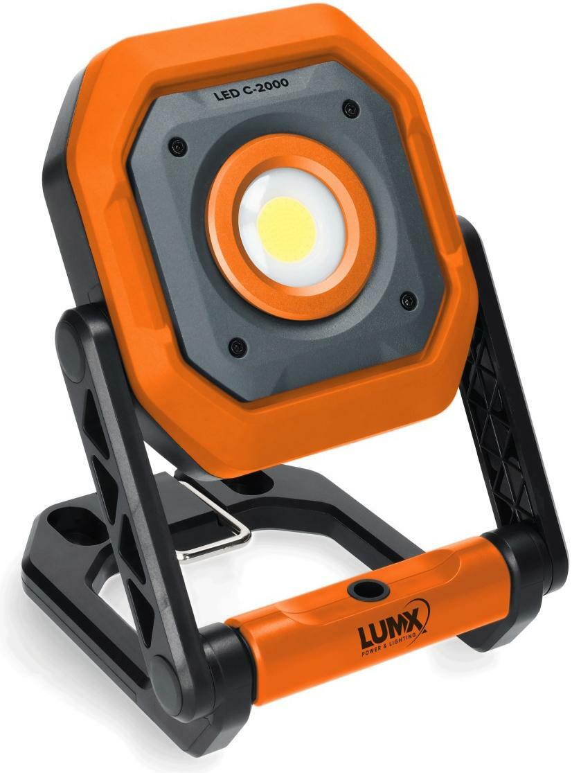 LUMX LED C-2000 accu-werflamp 20W 2000 lumen (met geintegreerde 3,7V ...