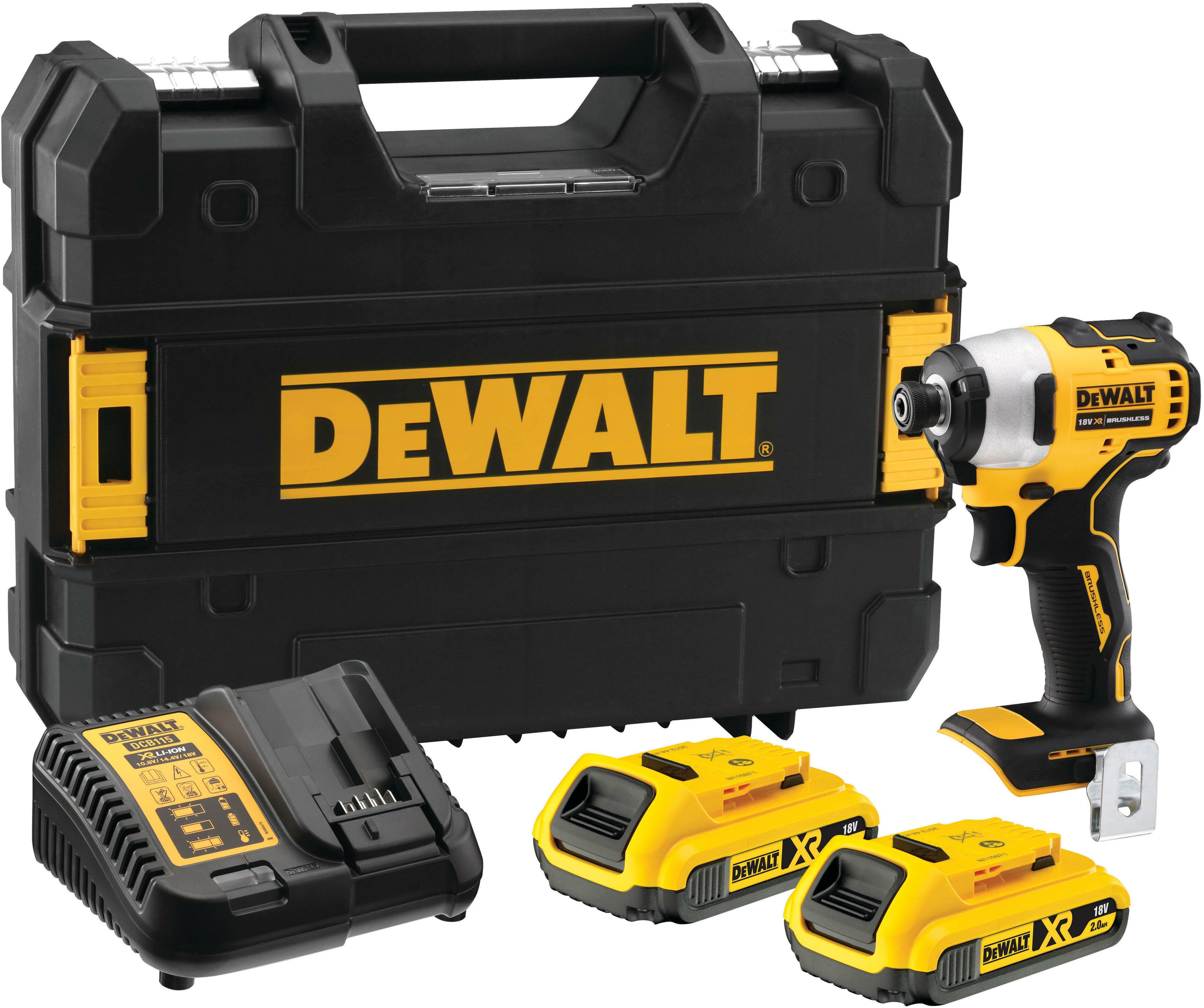 DEWALT DCF809D2T-QW 18V XR Brushless compacte accu-slagschroevendraaier ...