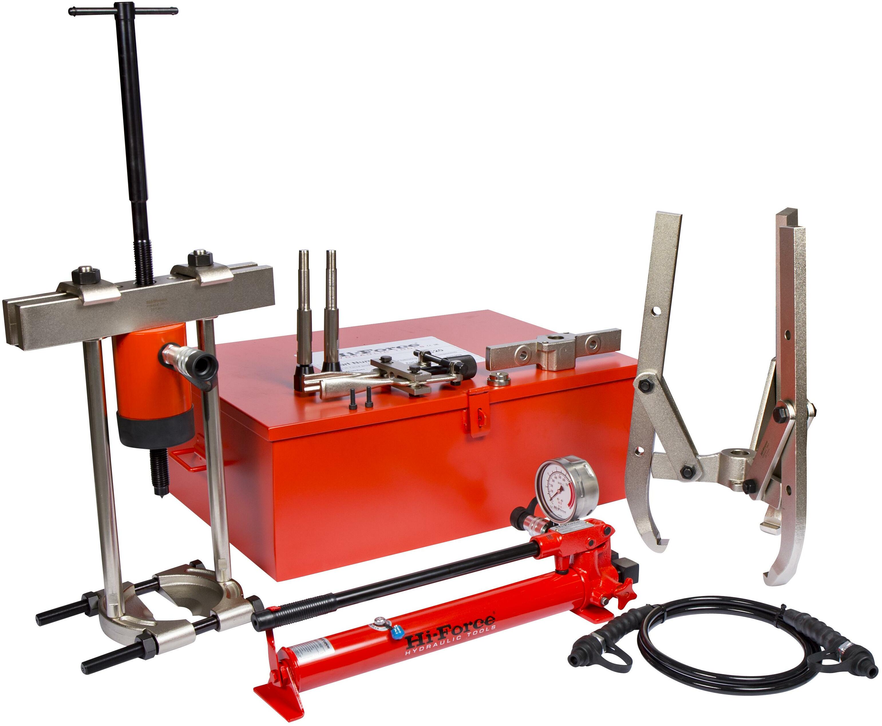 HI-FORCE PKC50 universal hydraulic puller set 50 tonnes in storage case ...