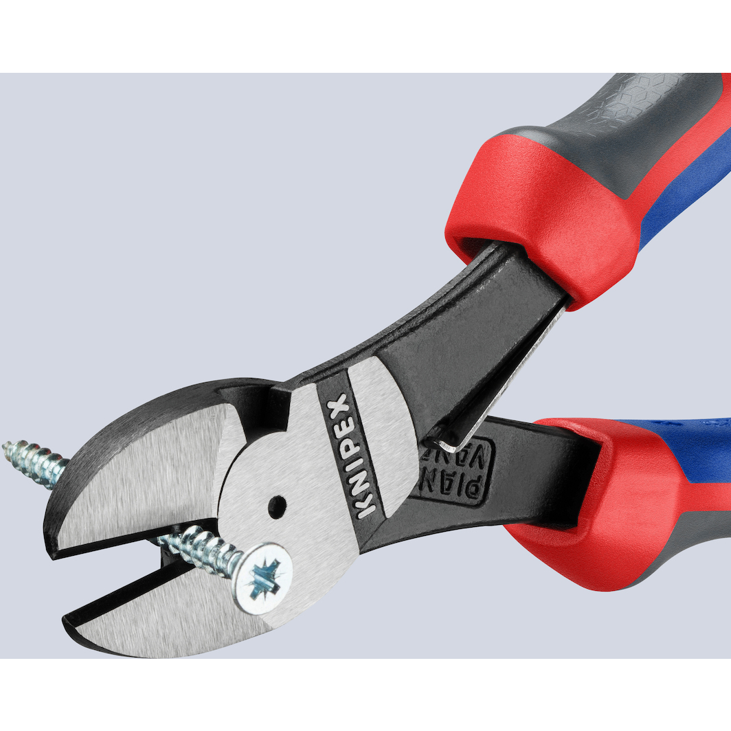 KNIPEX 74 12 180 power side cutters with comfort handles black ...