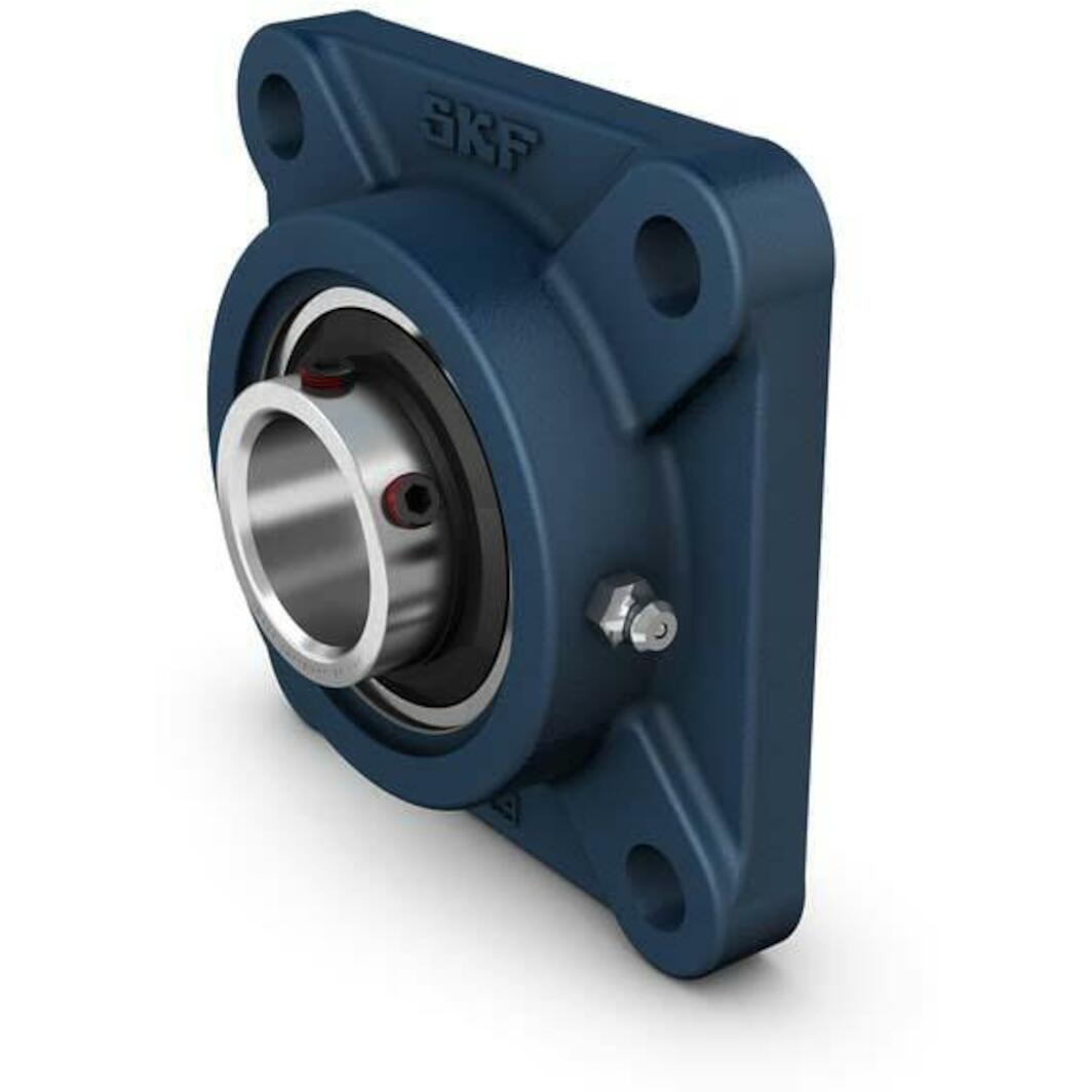 SKF UCF 310 ball bearing unit with square flange and locking with set screw, cast iron bearing ...