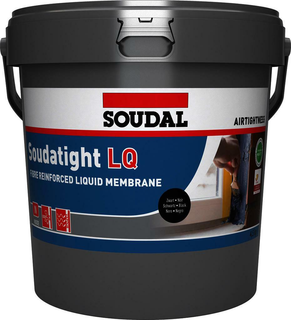 SOUDAL Soudatight LQ lucht- en dampdicht membraan zwart (4,5 kg ...