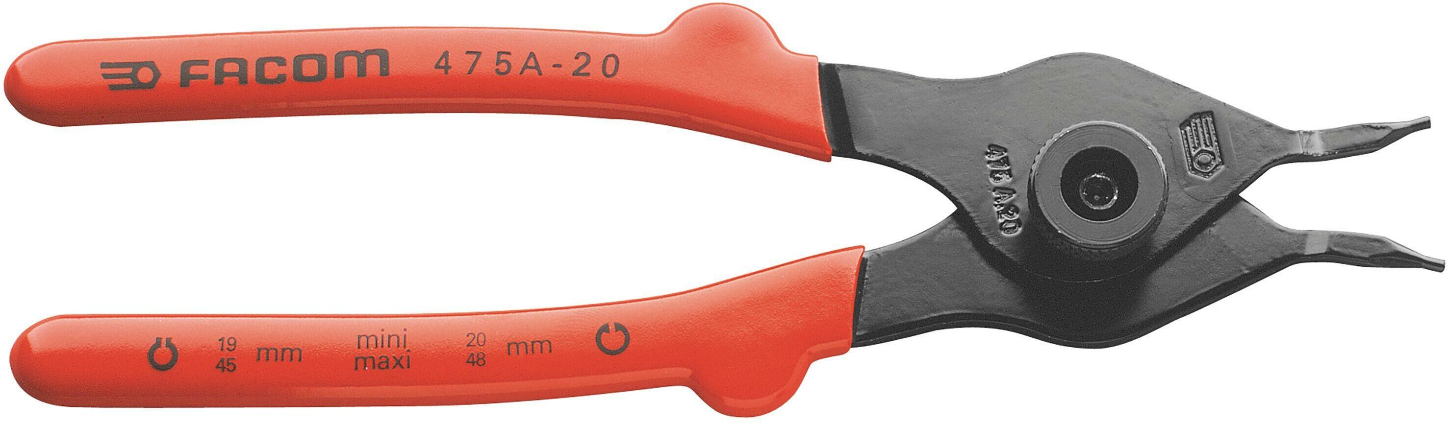 FACOM 475A.15 pince à circlips réversible pour circlips intérieurs et ...