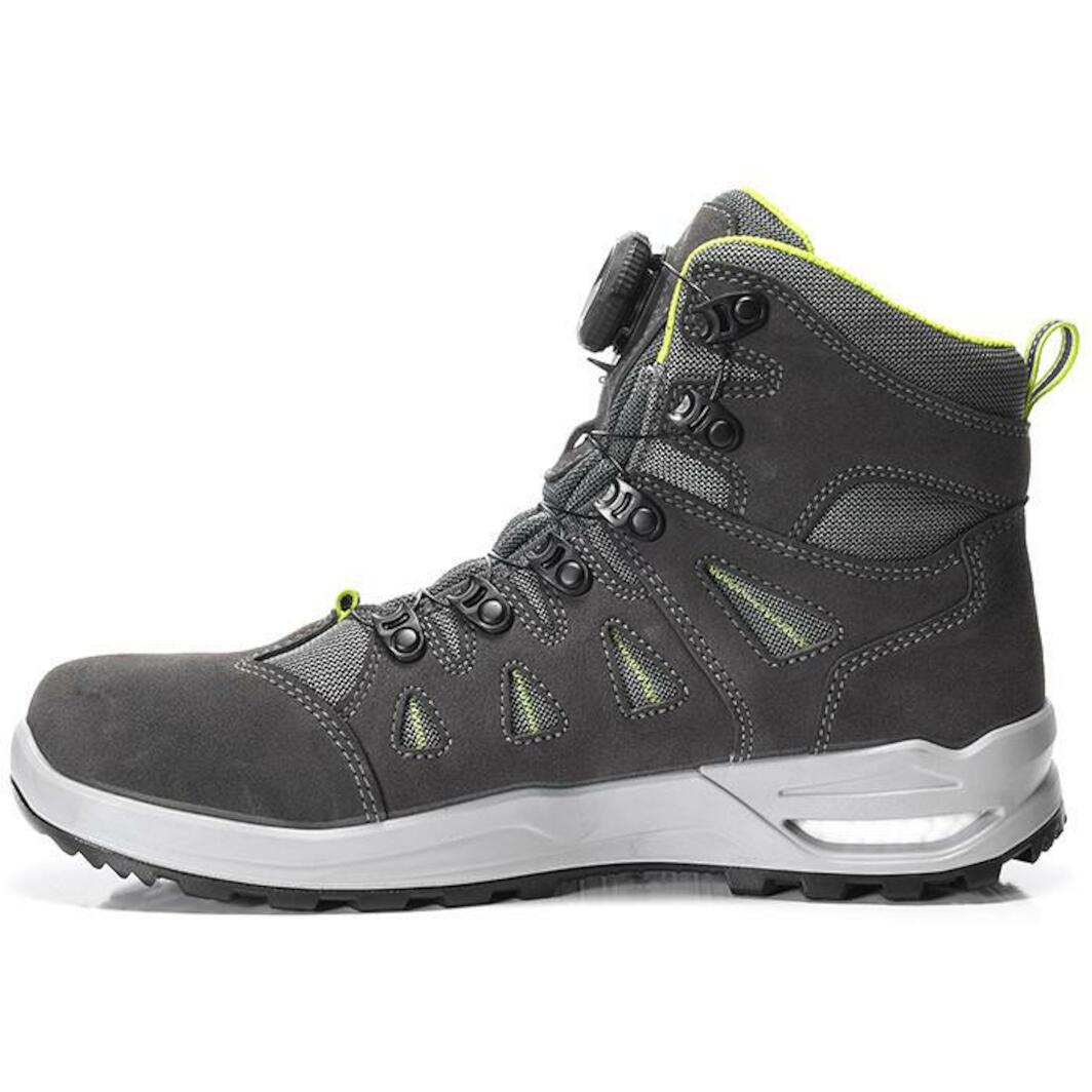 ELTEN RILEY XXF BOA GTX ESD O2 WR CI safety shoe high (grey/lime ...