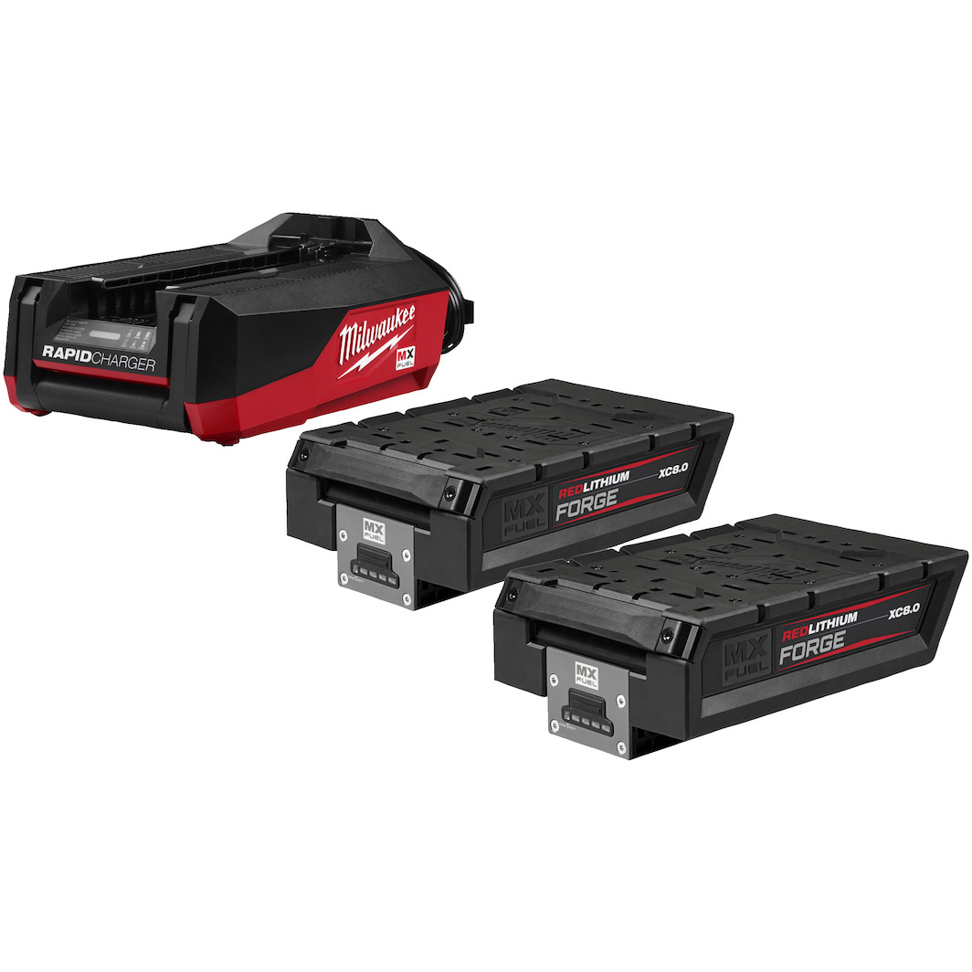 MILWAUKEE MXF FORGENRG-802FC MX FUEL 72V accu-laadset (2x 8,0Ah accu ...