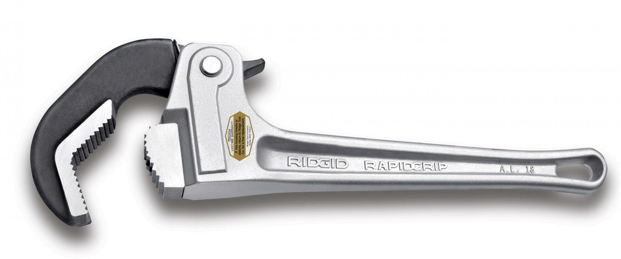 RIDGID 12698 RapidGrip sleutel aluminium 450 mm 18", max ...