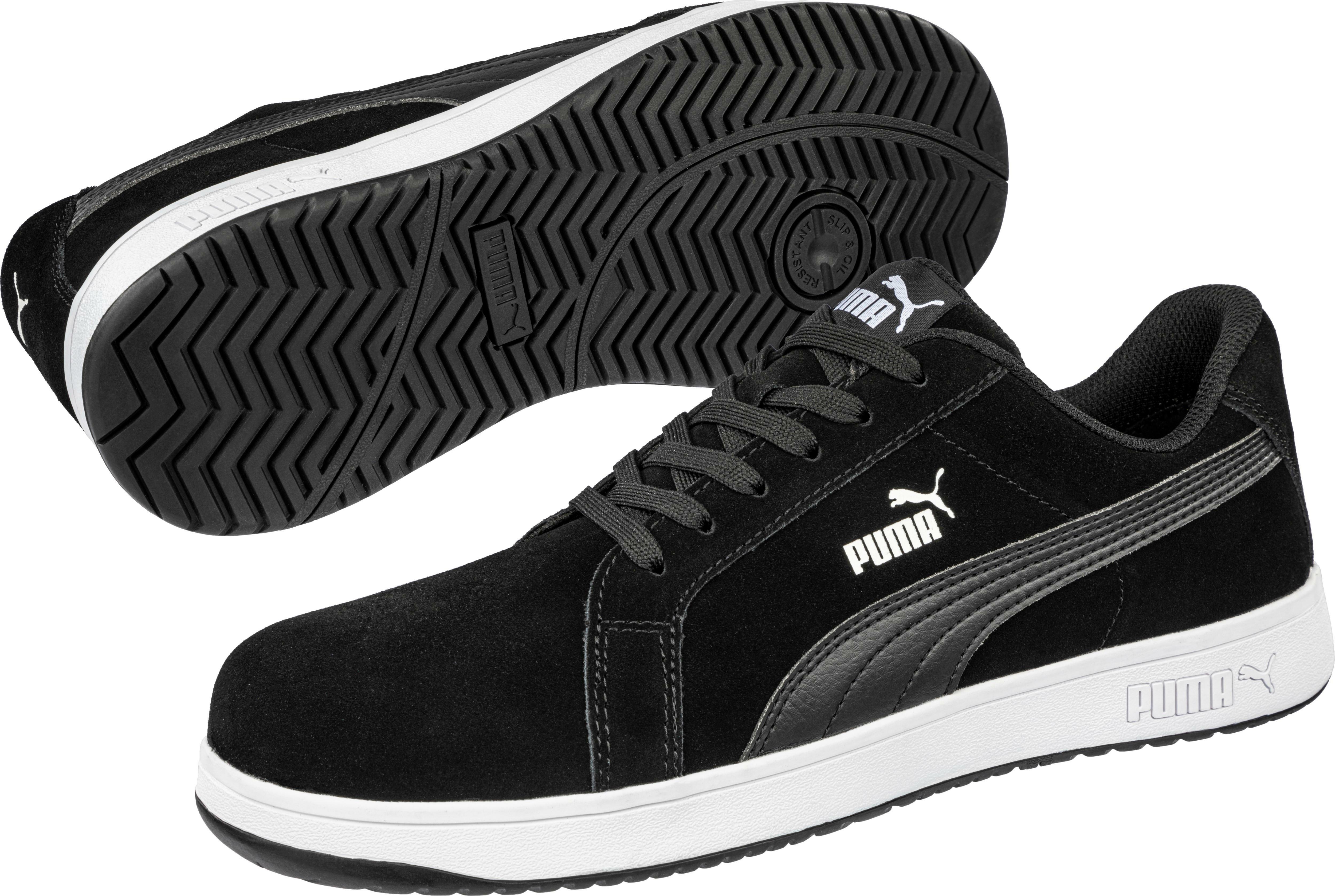 PUMA Iconic Suede S1PL safety shoe low (black) - 901 12494 9900-43 Shoe ...