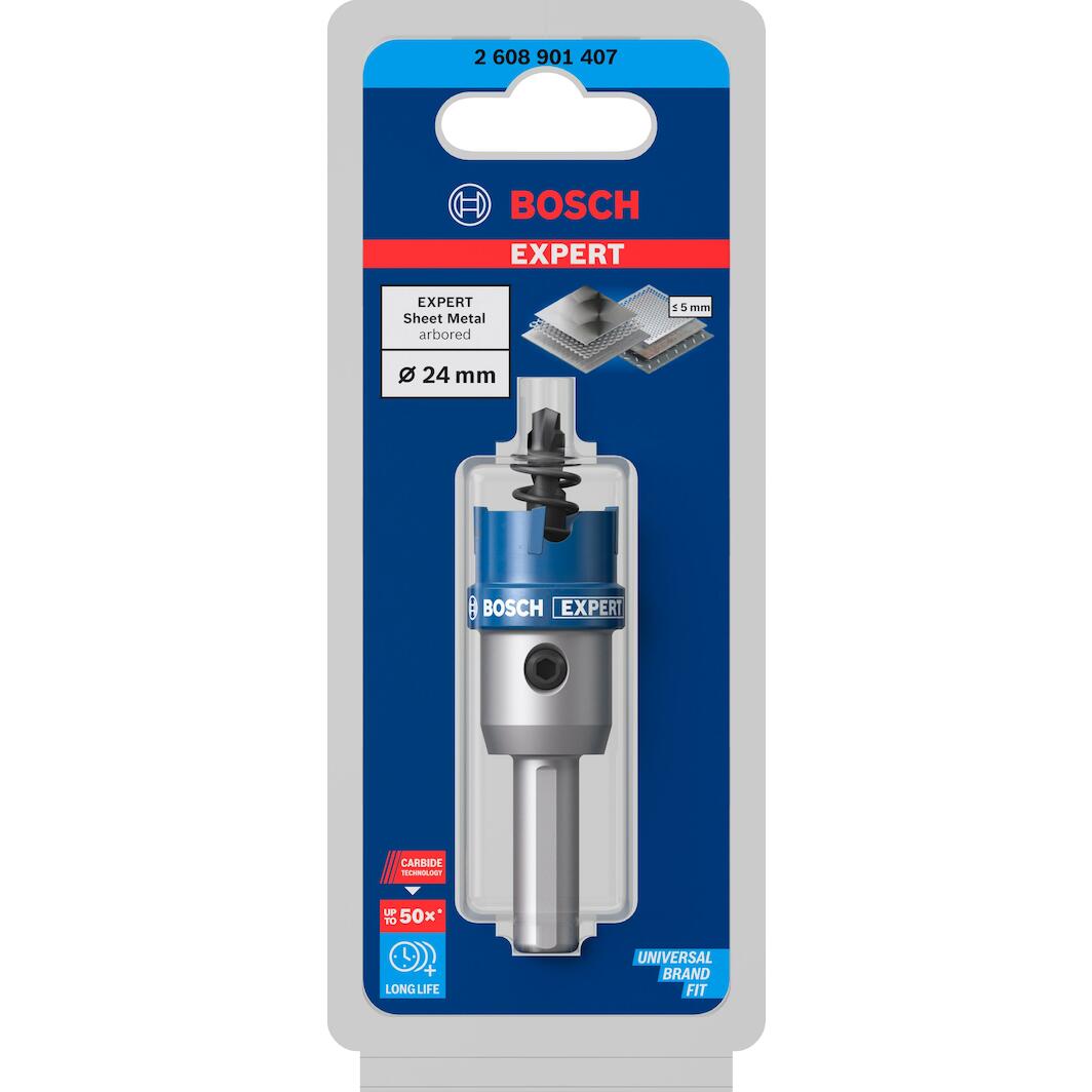 BOSCH 2608901407 Scie cloche experte Précision pour tôle carbure 24 mm ...