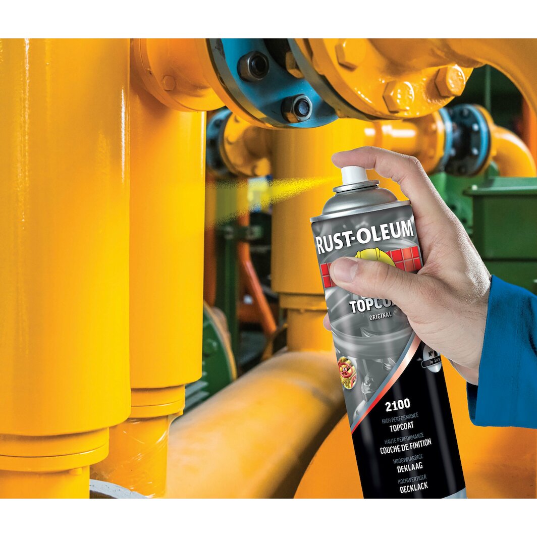 RUST-OLEUM 2151 Laque de finition Hard Hat orange pastel RAL2003 500ml ...