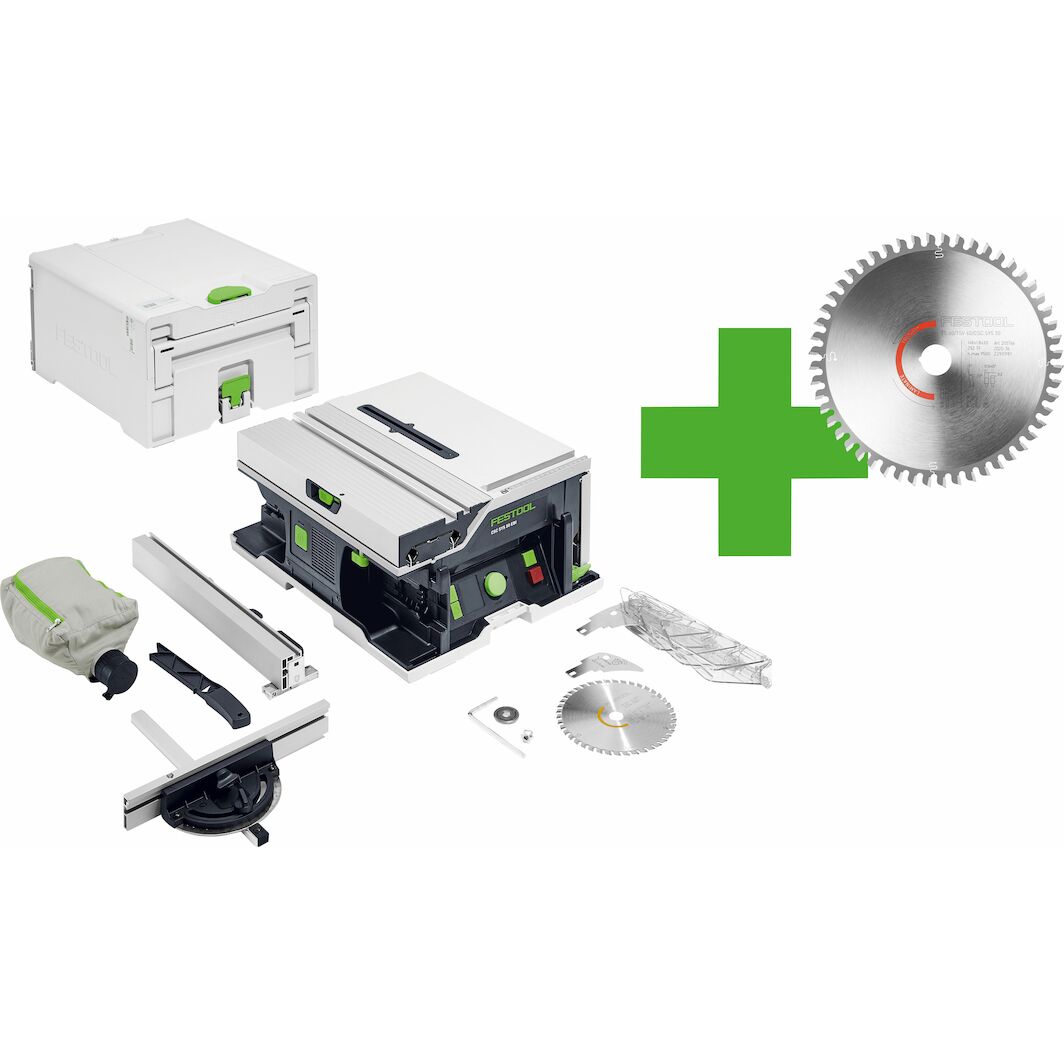FESTOOL CSC SYS 50 Master Edition 2X18V accu-tafelcirkelzaag (zonder accu en lader) + gratis ...