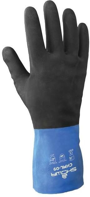 SHOWA CHM gloves blue/black - CHM 8/M Glove size 8 | Klium
