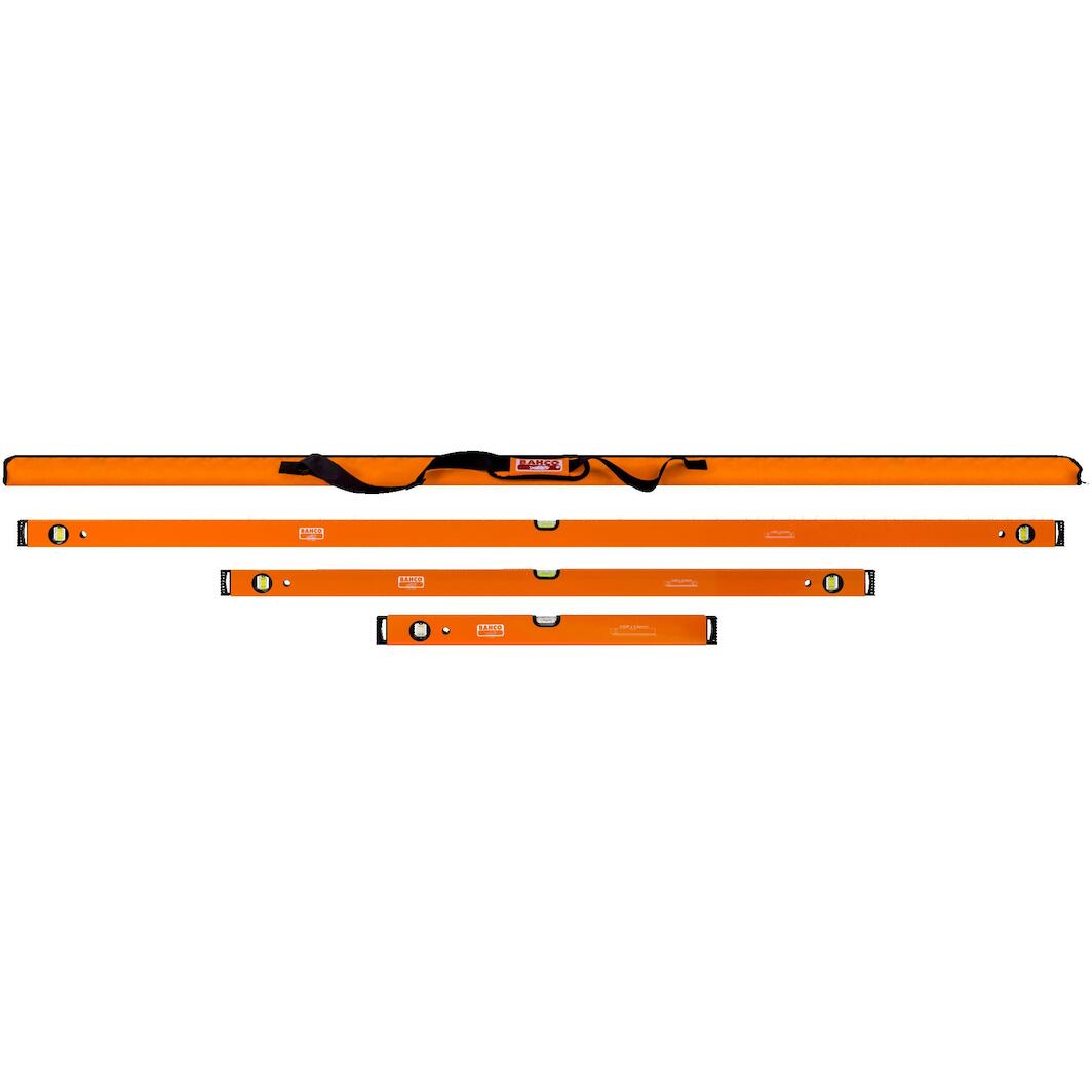 BAHCO 416-SET+BAG waterpassenset 600, 1200, 1800 mm in tas 3-delig | Klium